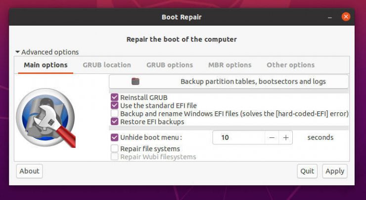 How to repair the GRUB2 boot loader on Linux