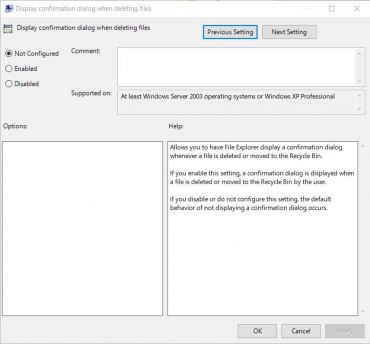 3 ways to change the "confirm on delete" dialog in Windows 10 ...