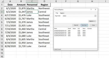 How to use Find All to manipulate specific matching values in Excel ...