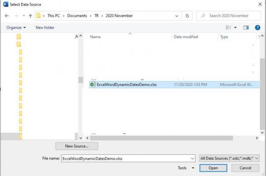 How To Easily Include Dynamic Dates In A Word Doc Using Excel