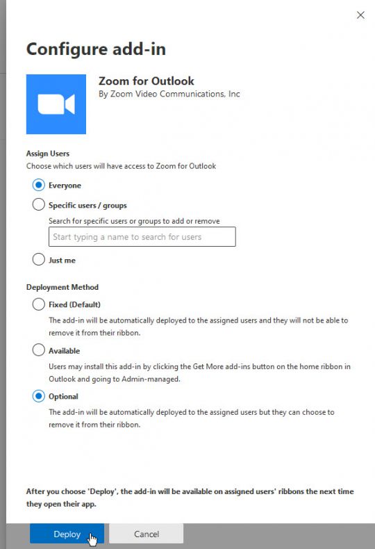 How to set up a Zoom meeting from Microsoft Outlook