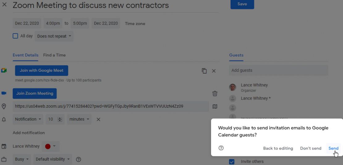 How to set up a Zoom meeting from your web browser