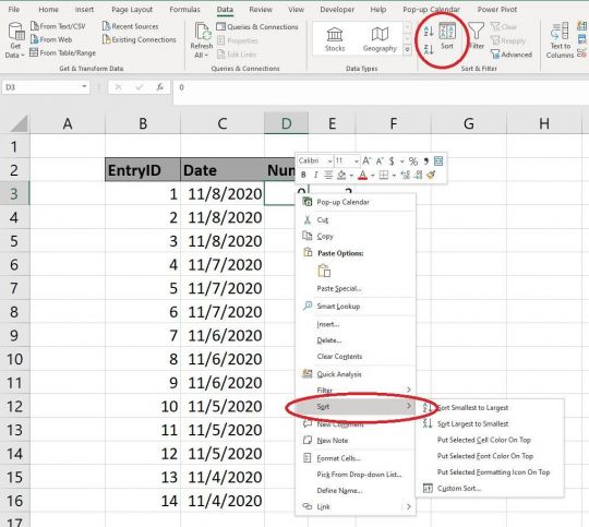 如何使用 Microsoft Excel 中的快捷方式進行排序 - Flnug.com