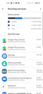 How to view all running services on Android 11