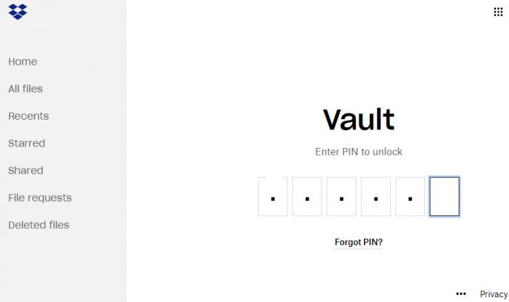 How to use Dropbox Vault to secure sensitive files