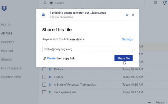 How to use Dropbox Vault to secure sensitive files