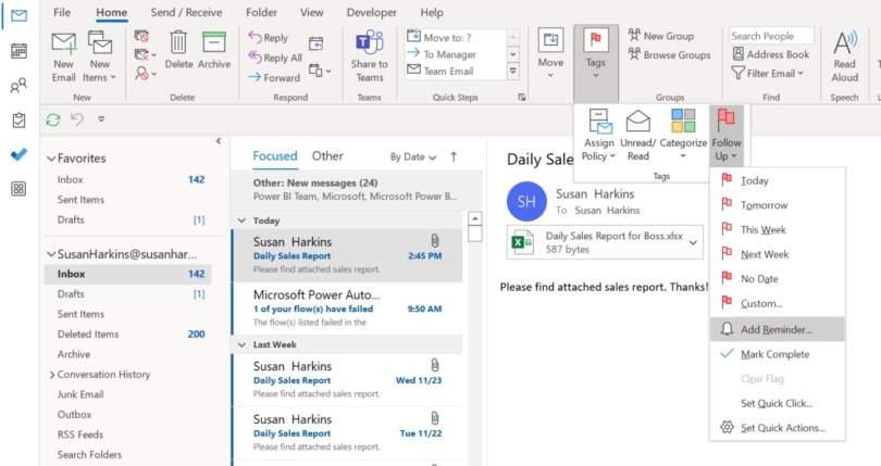 How to use reminders in Microsoft Outlook | TechRepublic