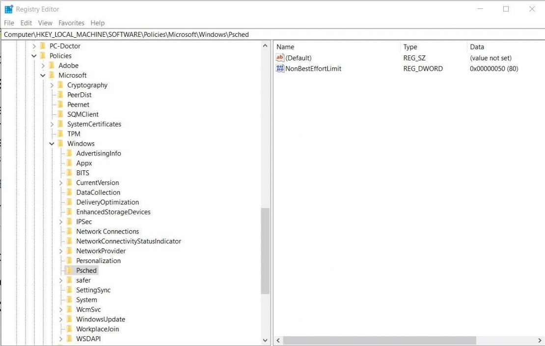 How to limit reservable bandwidth in Windows 10 to increase download ...