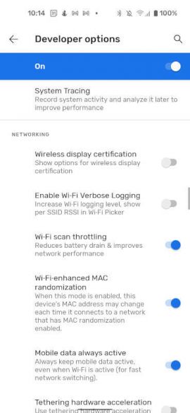 How to enable enhanced randomize MAC addresses on Android