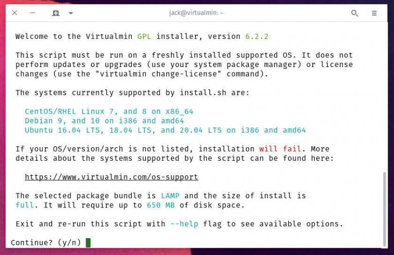 如何在 Ubuntu 20 04 上安装 Virtualmin 以获得类似 Cpanel Centos 的虚拟主机控制面板