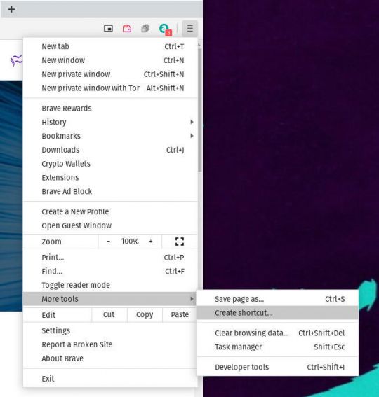 How to create web apps for the Brave browser