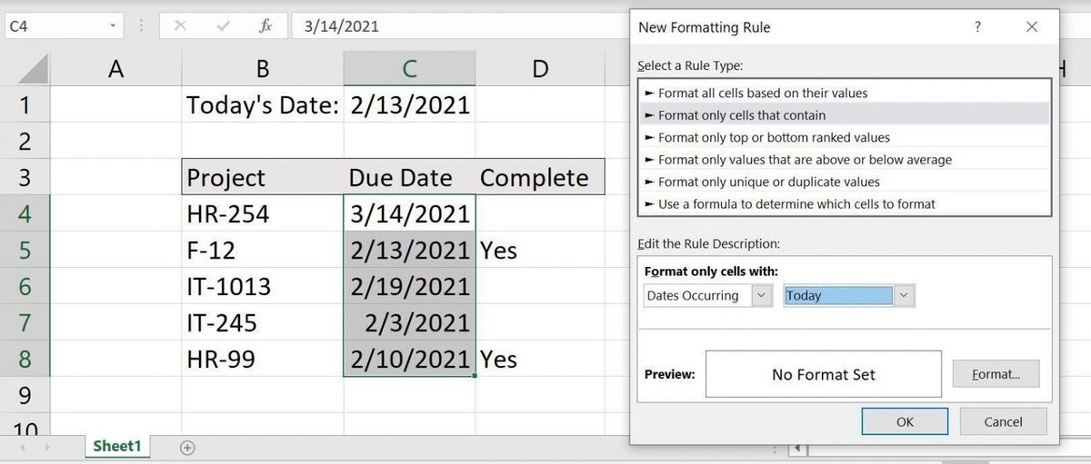 How To Use Conditional Formatting To Highlight Due Dates In Excel 9878