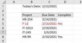 How to use conditional formatting to highlight due dates in Excel ...