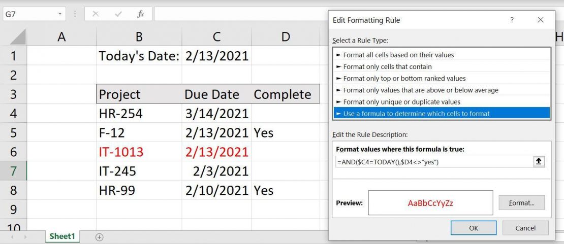 How To Use Conditional Formatting To Highlight Due Dates In Excel 