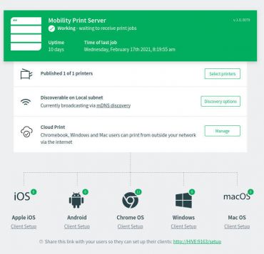 如何与 PaperCut Mobility Print 共享打印机 - Flnug.com