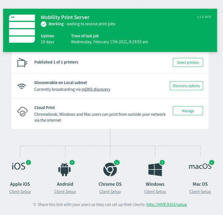 如何与 PaperCut Mobility Print 共享打印机 - Flnug.com