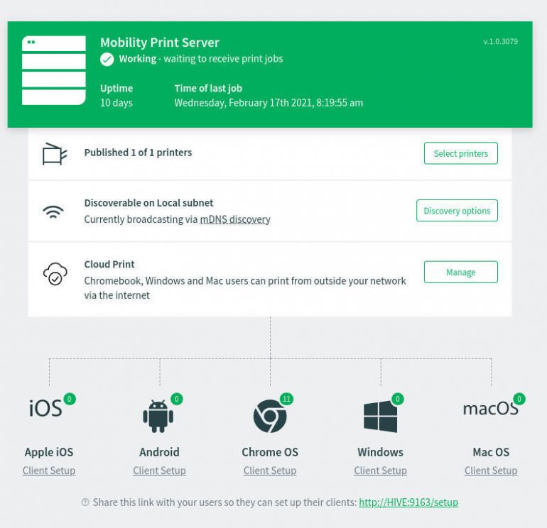 如何与 PaperCut Mobility Print 共享打印机 - Flnug.com