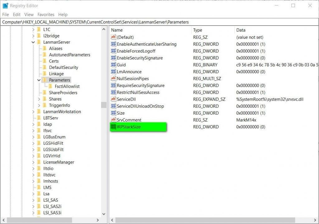 How to improve network speed in Windows 10 by increasing IRPStackSize ...
