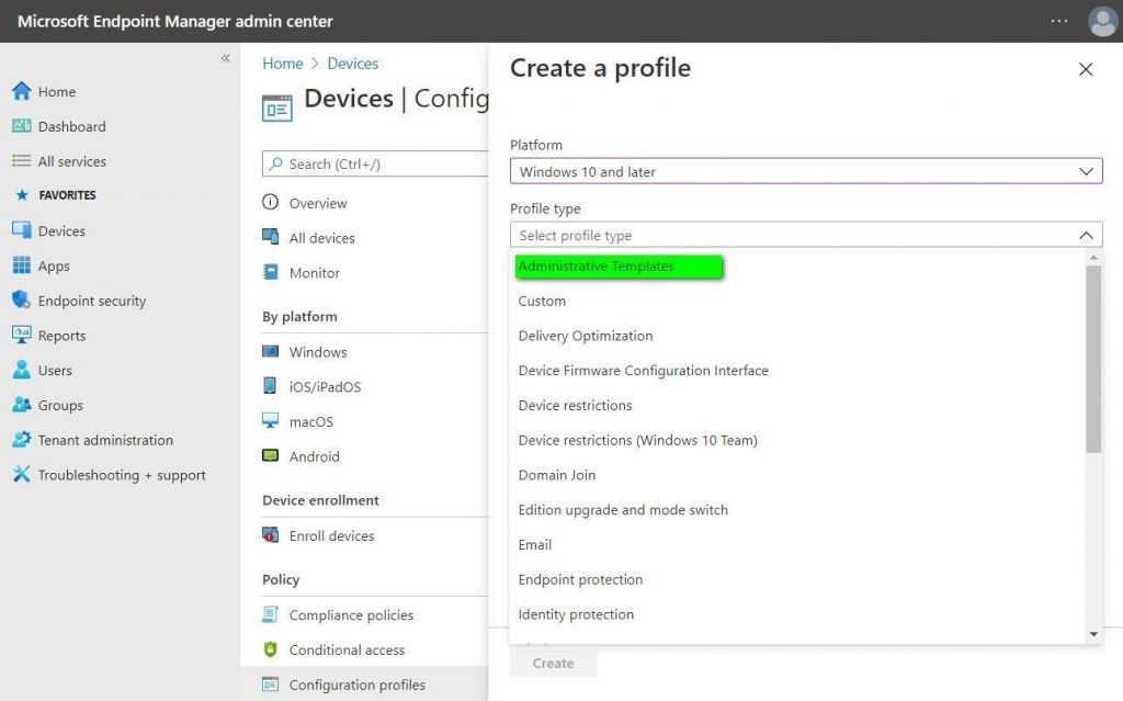 How To Create A Configuration Profile In Microsoft Endpoint Manager