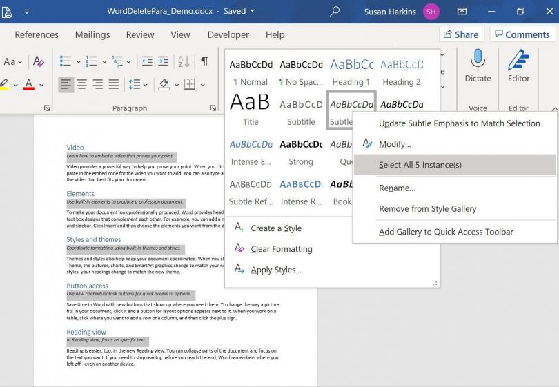 Two ways to quickly delete paragraphs in Microsoft Word | TechRepublic
