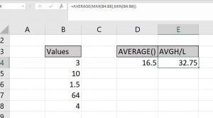 How to average with and without the highest and lowest values in Excel ...