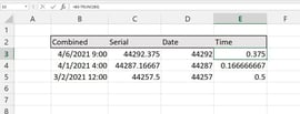 How to extract the date and time from a serial date in Excel - TechRepublic