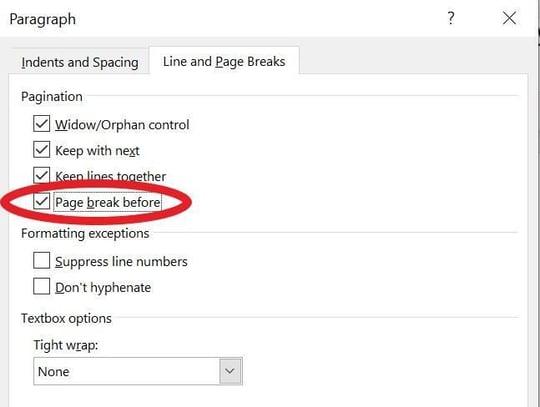 How to add a page break to a Word style | TechRepublic