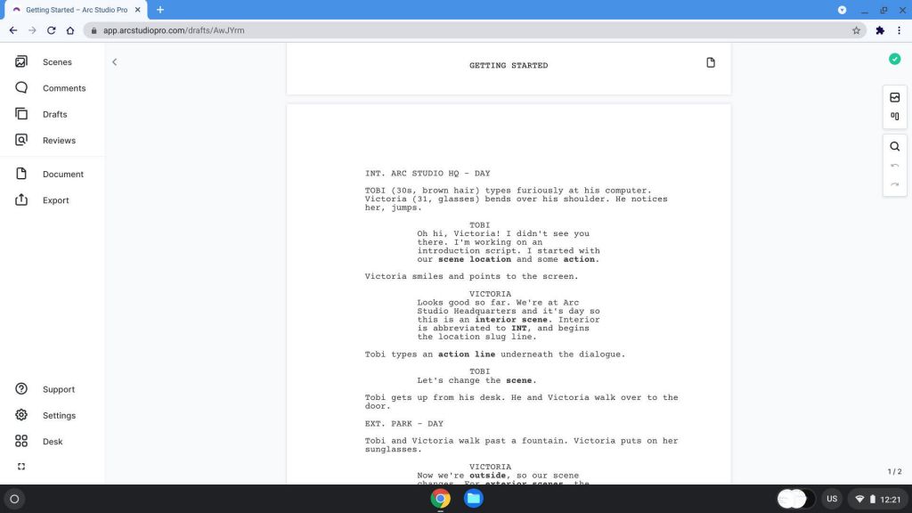 5 scriptwriting apps that work on a Chromebook | TechRepublic