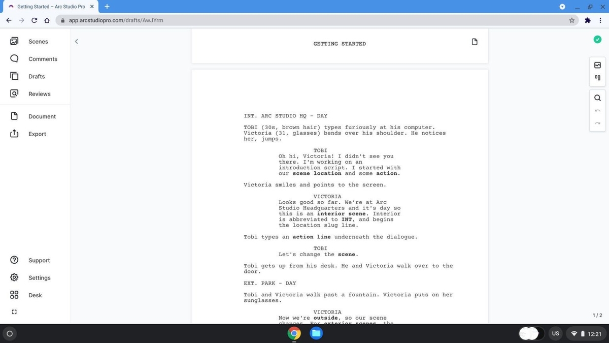 5 scriptwriting apps that work on a Chromebook