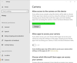 How to set up camera privacy settings in Windows 10 - TechRepublic