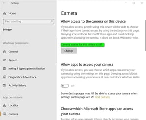 How to set up camera privacy settings in Windows 10 - TechRepublic
