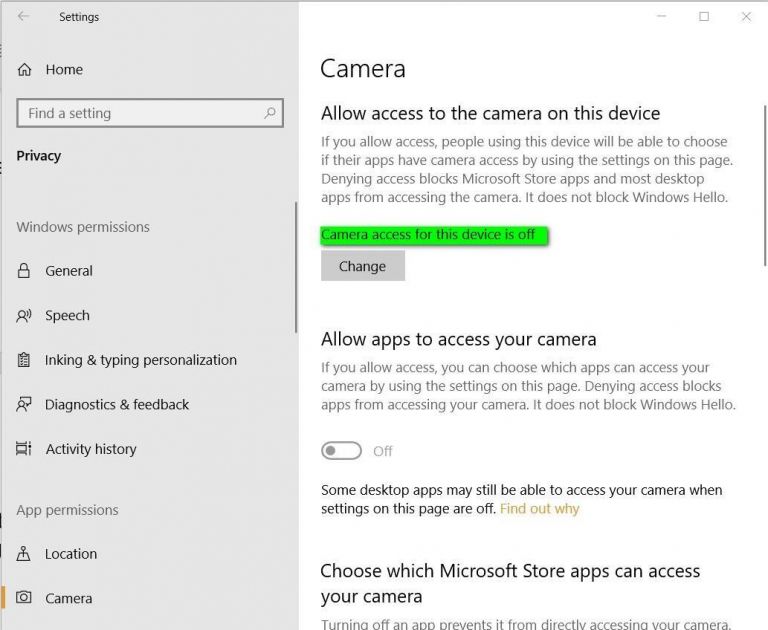 How to set up camera privacy settings in Windows 10 | TechRepublic