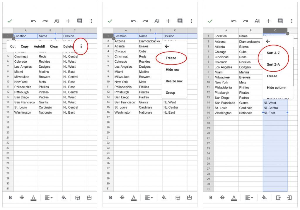 How to alphabetize in Google Sheets