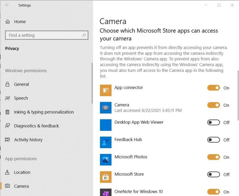 How to set up camera privacy settings in Windows 10 | TechRepublic