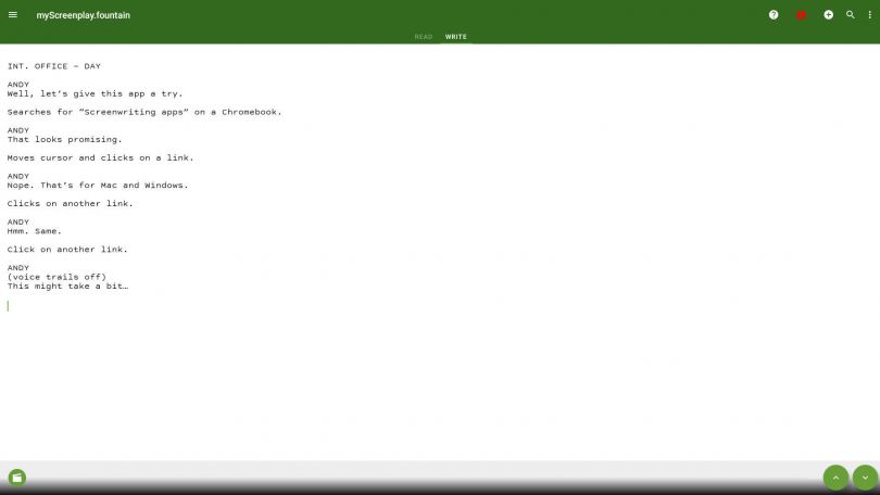 5 scriptwriting apps that work on a Chromebook