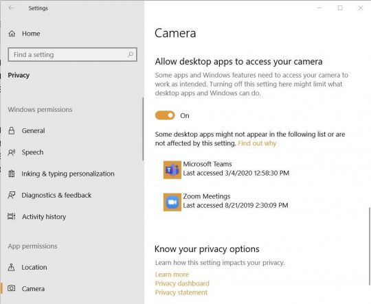 How to set up camera privacy settings in Windows 10 | TechRepublic