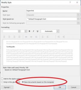 How to control a hyperlink's appearance in Microsoft Word - TechRepublic