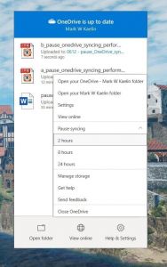 Windows 10: How to pause OneDrive syncing to improve performance ...