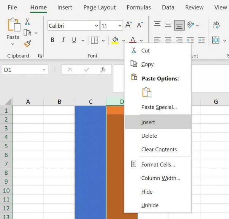 How To Use Vba To Insert Multiple Columns In An Excel Sheet Techrepublic