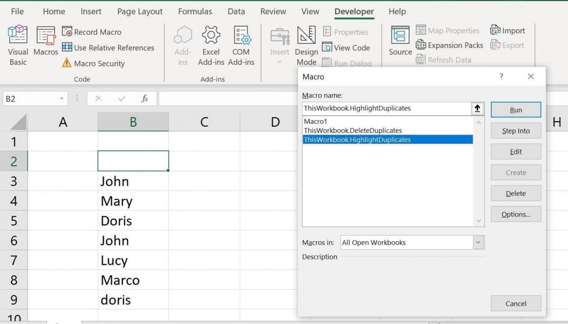 How To Use Vba To Highlight Duplicate Values In An Excel Spreadsheet 