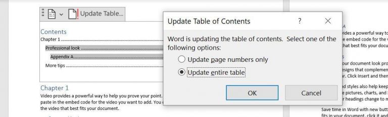 How to add an appendix to a table of contents in Microsoft Word ...