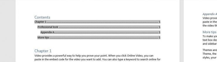How to add an appendix to a table of contents in Microsoft Word ...