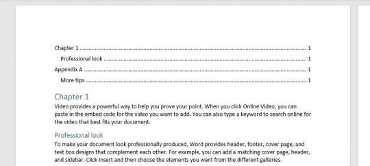 How to add an appendix to a table of contents in Microsoft Word ...