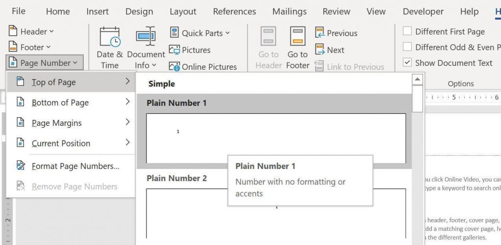 How to include the chapter number with a Word document's page number ...