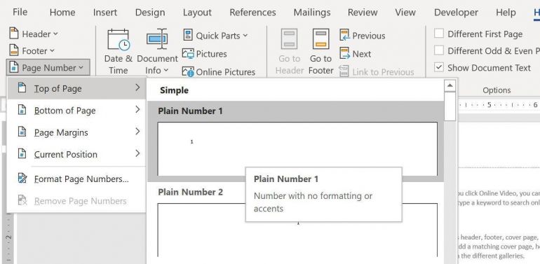 How to include the chapter number with a Word document's page number ...