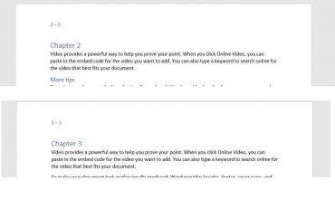 How to include the chapter number with a Word document's page number ...