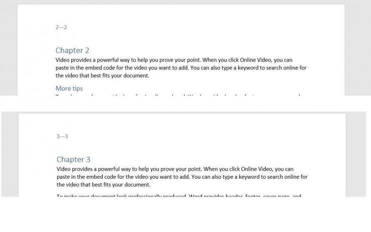 How to include the chapter number with a Word document's page number ...