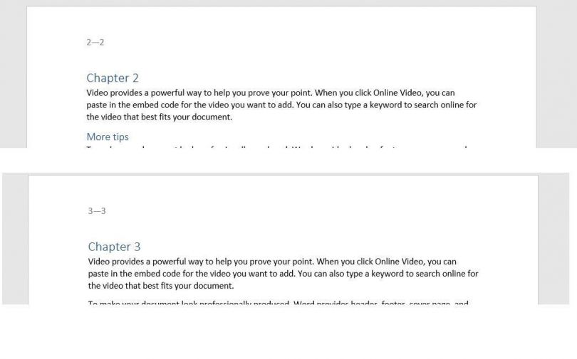 How to include the chapter number with a Word document's page number ...