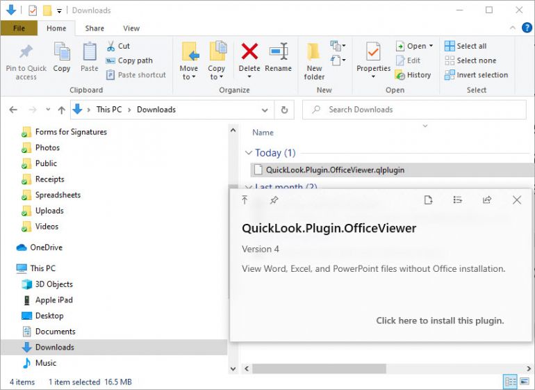 如何使用 QuickLook 快速查看 Windows 中的文件和文档 - Flnug.com