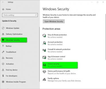 How to activate virtualization-based security and core isolation in ...